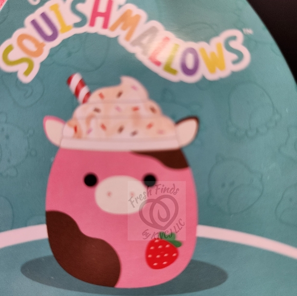 Squishmallows | Toys | Squishmallows Rishi The Strawberry Milkshake Cow ...